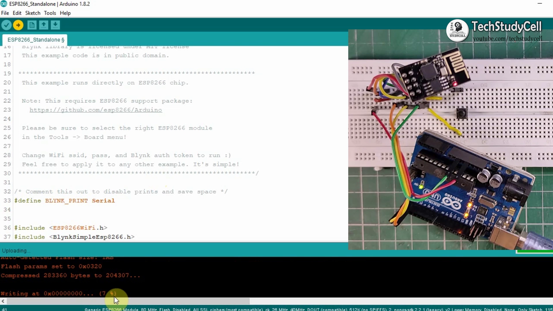 Home Automation Using Arduino and WiFi Module ESP01 | Arduino ESP8266 ...