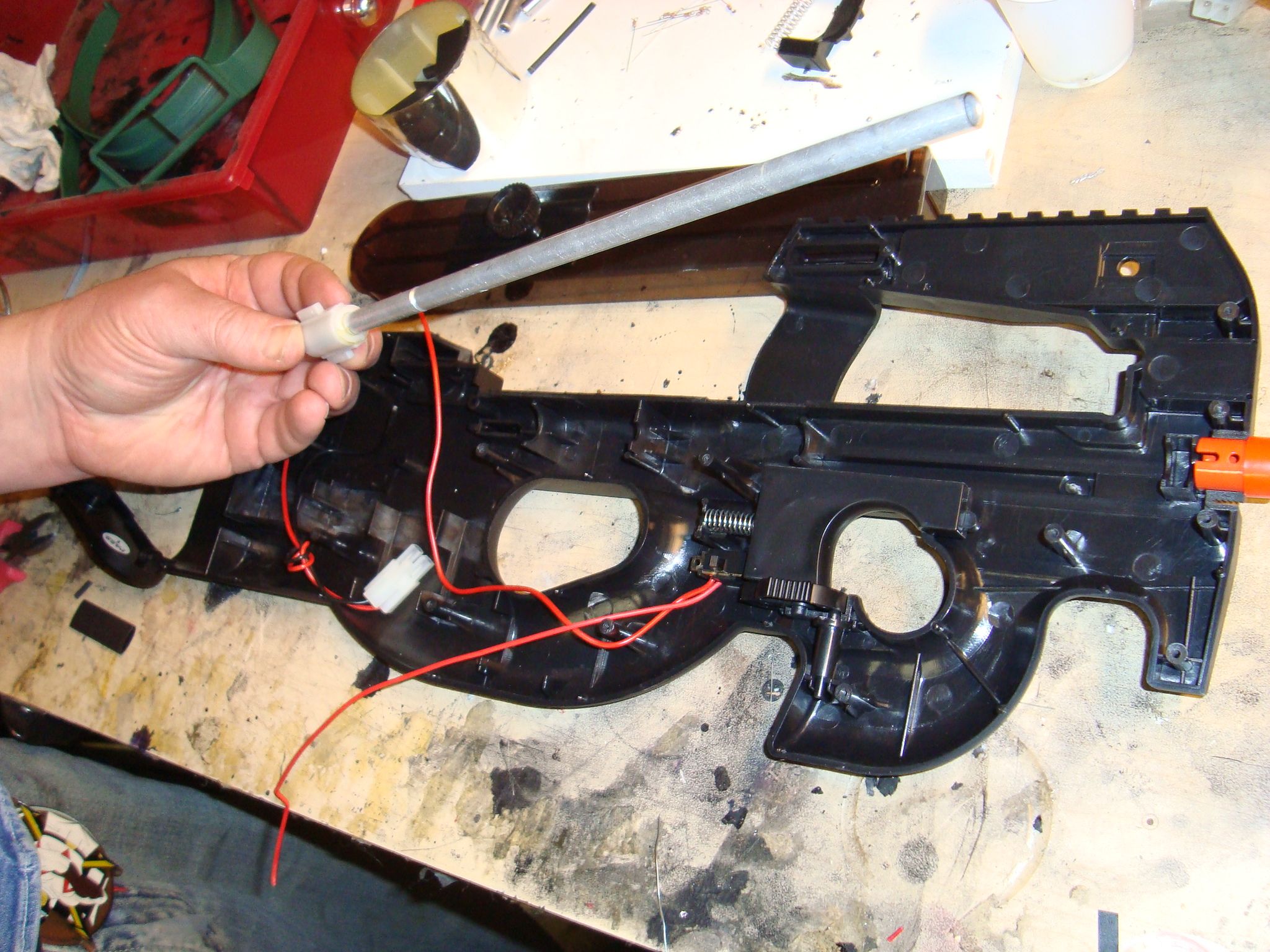 Conversion of Cheap Airsoft P90 to Miles Laser Tag. : 20 Steps (with ...