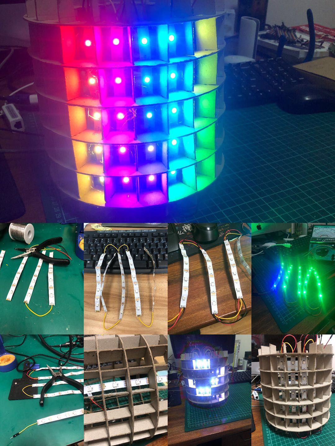 LED Matrix Cylinder : 8 Steps (with Pictures) - Instructables