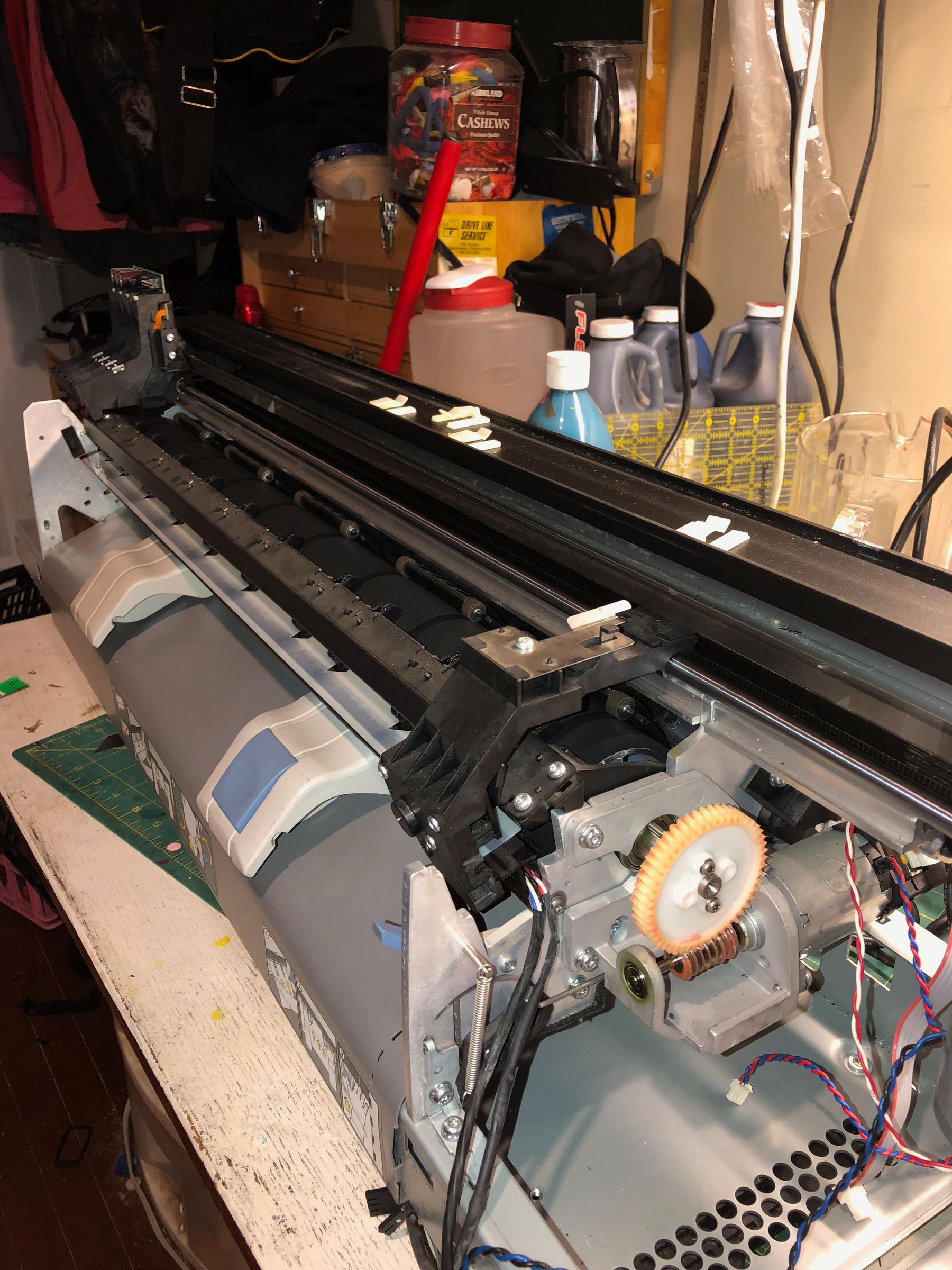 HP DesignJet 430 Conversion to X Y Plotter/Vinyl Cutter WIP : 5 Steps - Instructables