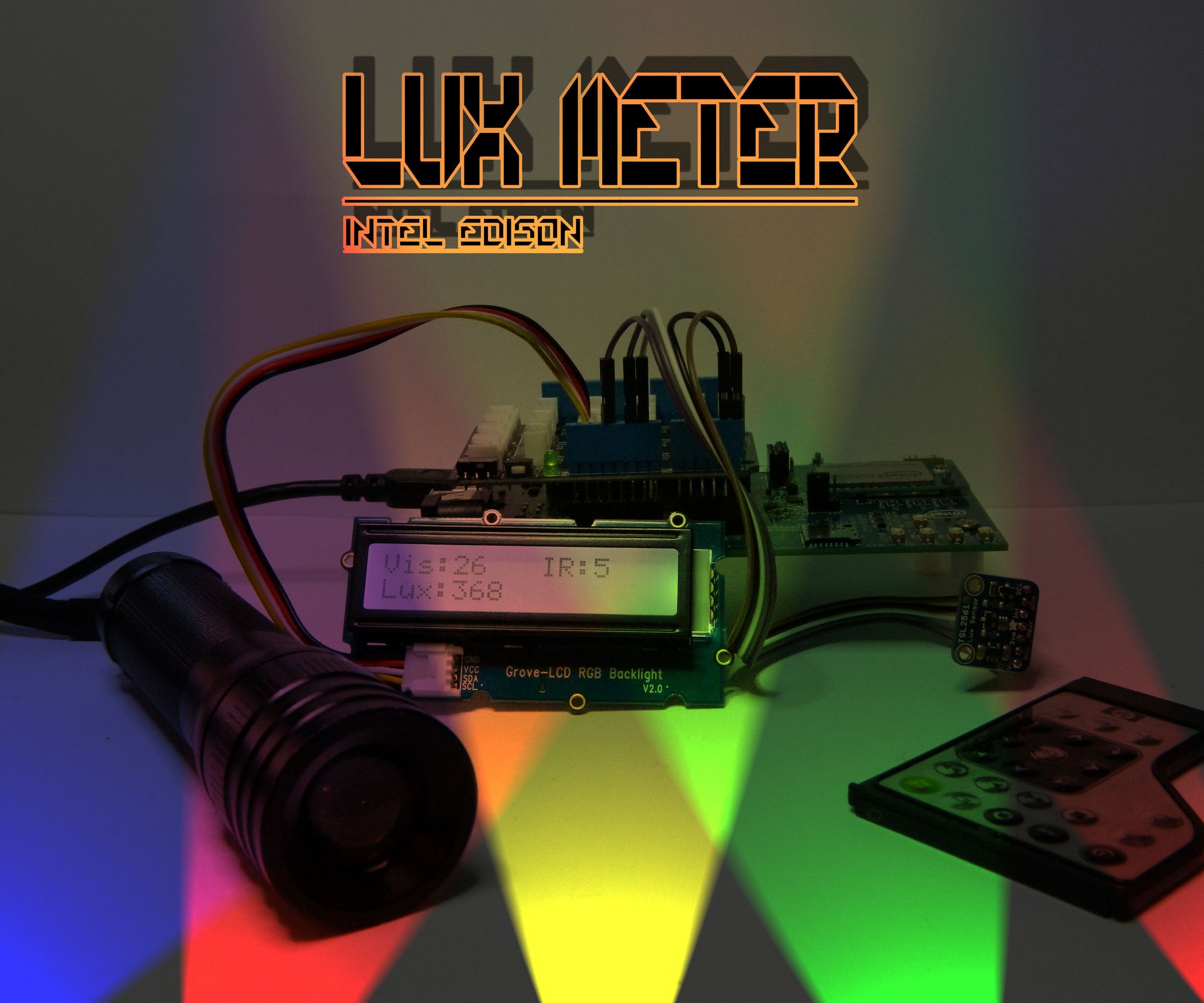 Intel Edison: Lux Meter, TSL2561 : 5 Steps - Instructables