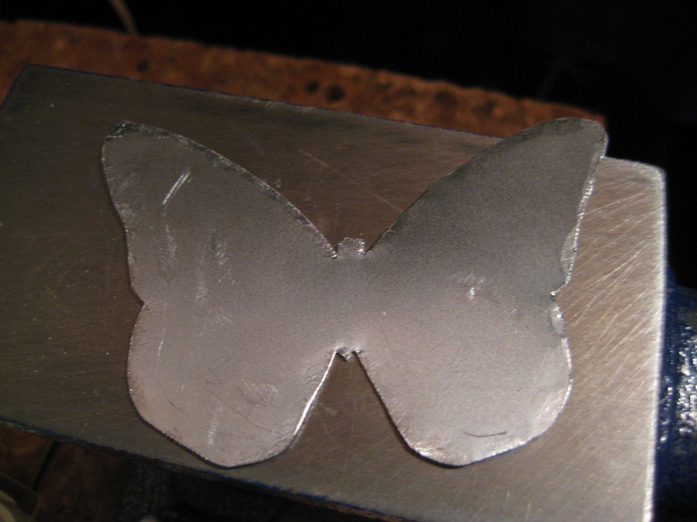 Simple Metalworking Techniques and Making a Steel Butterfly : 6 Steps ...