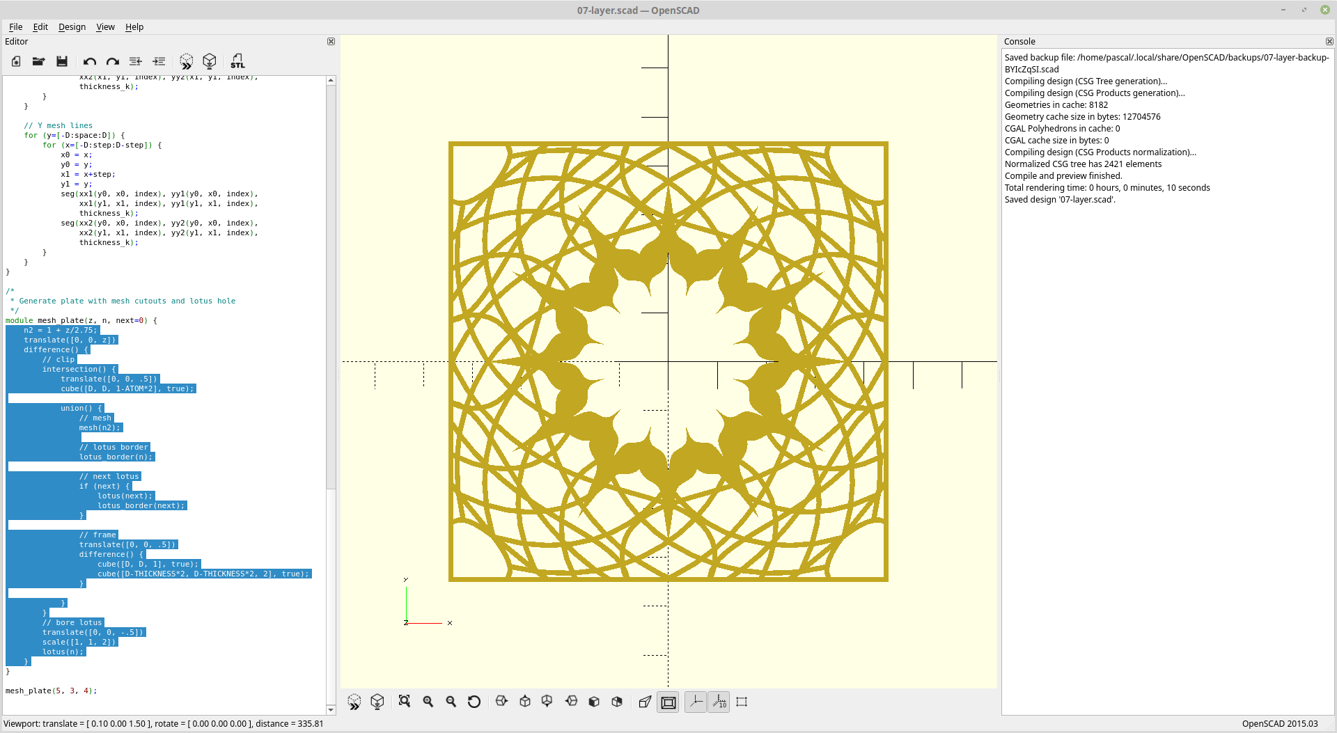 Laser Cut 3D Math Lotus Drawing : 12 Steps (with Pictures) - Instructables