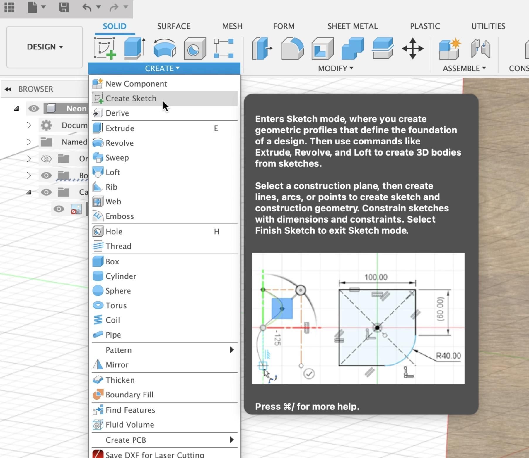 Designing Your Own Desktop LED Neon Shapes in Fusion 360 : 16 Steps ...