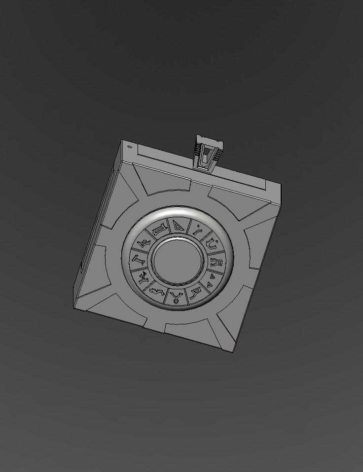 Stargate 3D Locket With Hidden Locking Mechanism : 6 Steps - Instructables