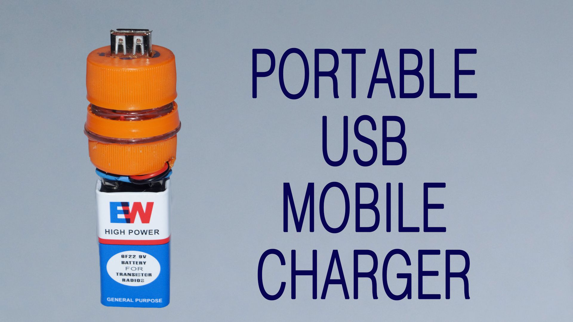 How to Make USB Mobile Charger Using 9V Battery - Instructables