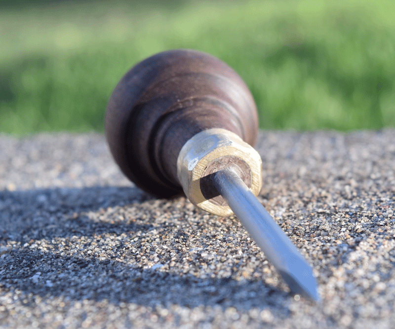 Square Tipped Center Marking Awl W/ a Brass Nut Ferrule : 3 Steps (with ...