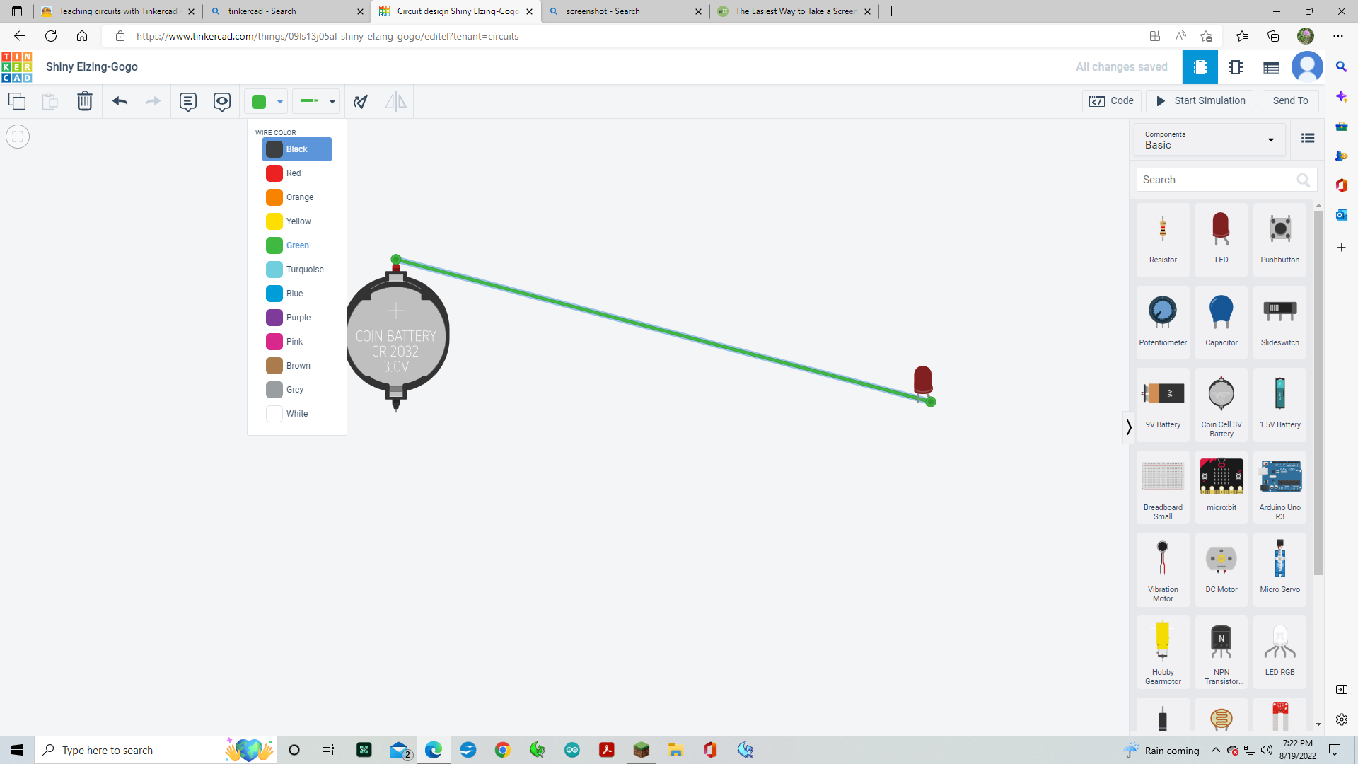 Learn to Make an LED Circuit on Tinkercad - Instructables