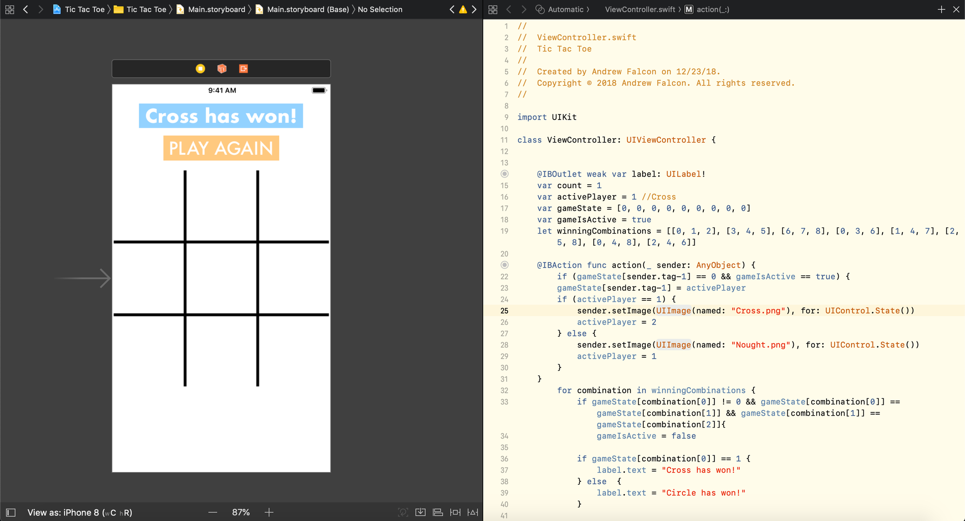 How To Make A Tic Tac Toe Game Using Swift With Xcode 5 Steps Instructables