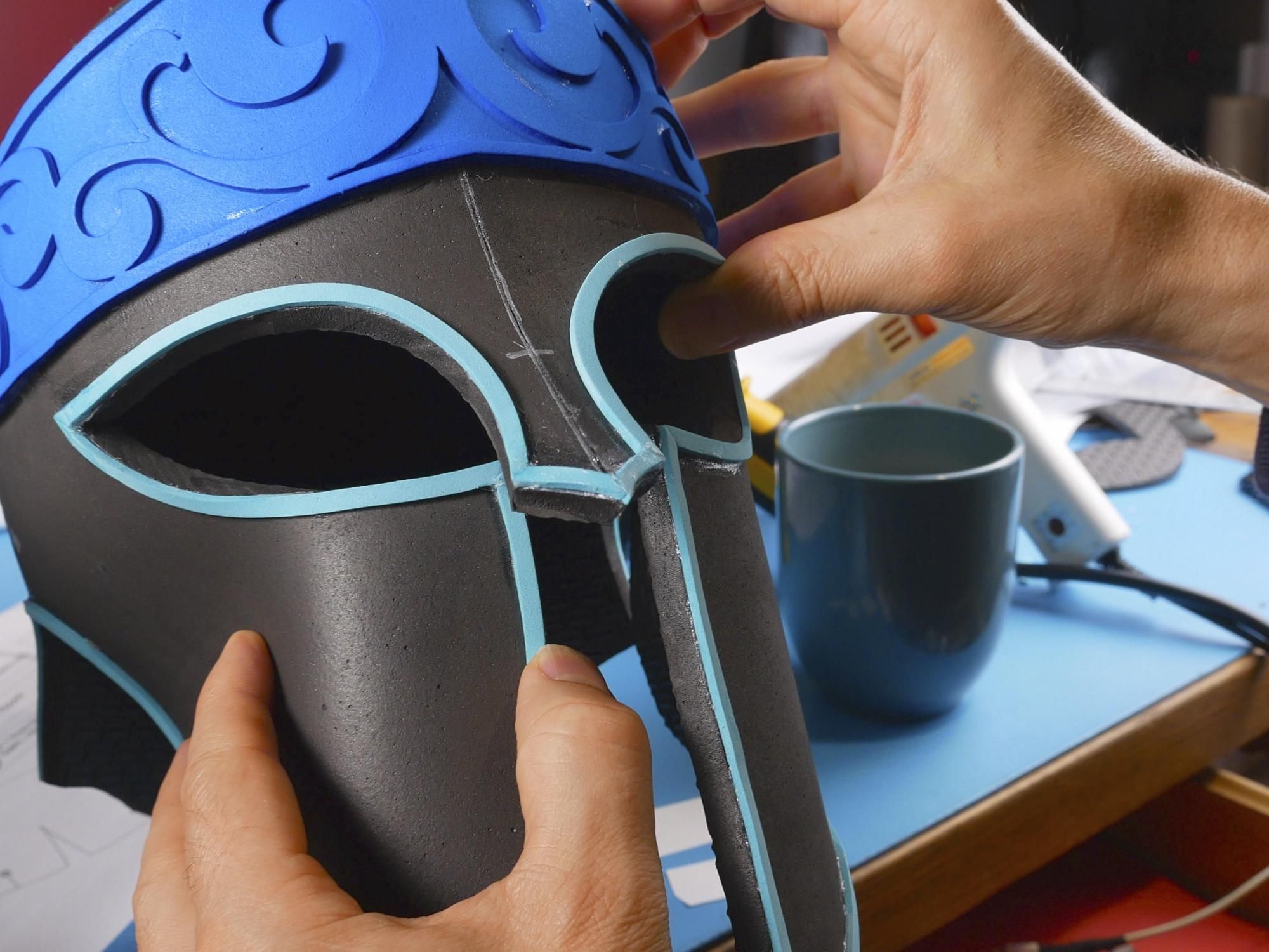 DIY Spartan Helmet Costume From Foam! : 27 Steps (with Pictures ...