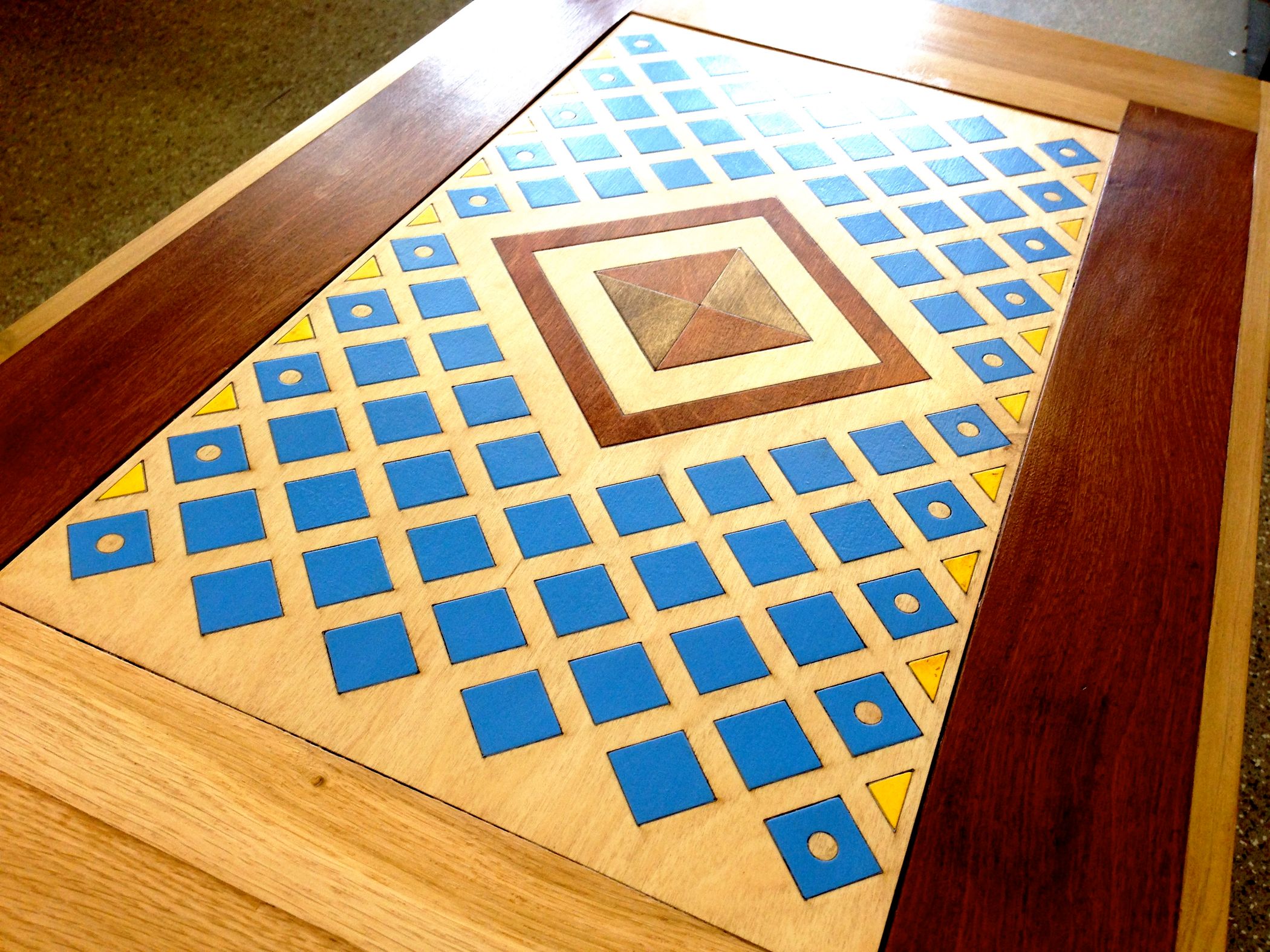 Hardwood Table With Laser Cut Inlay - Instructables