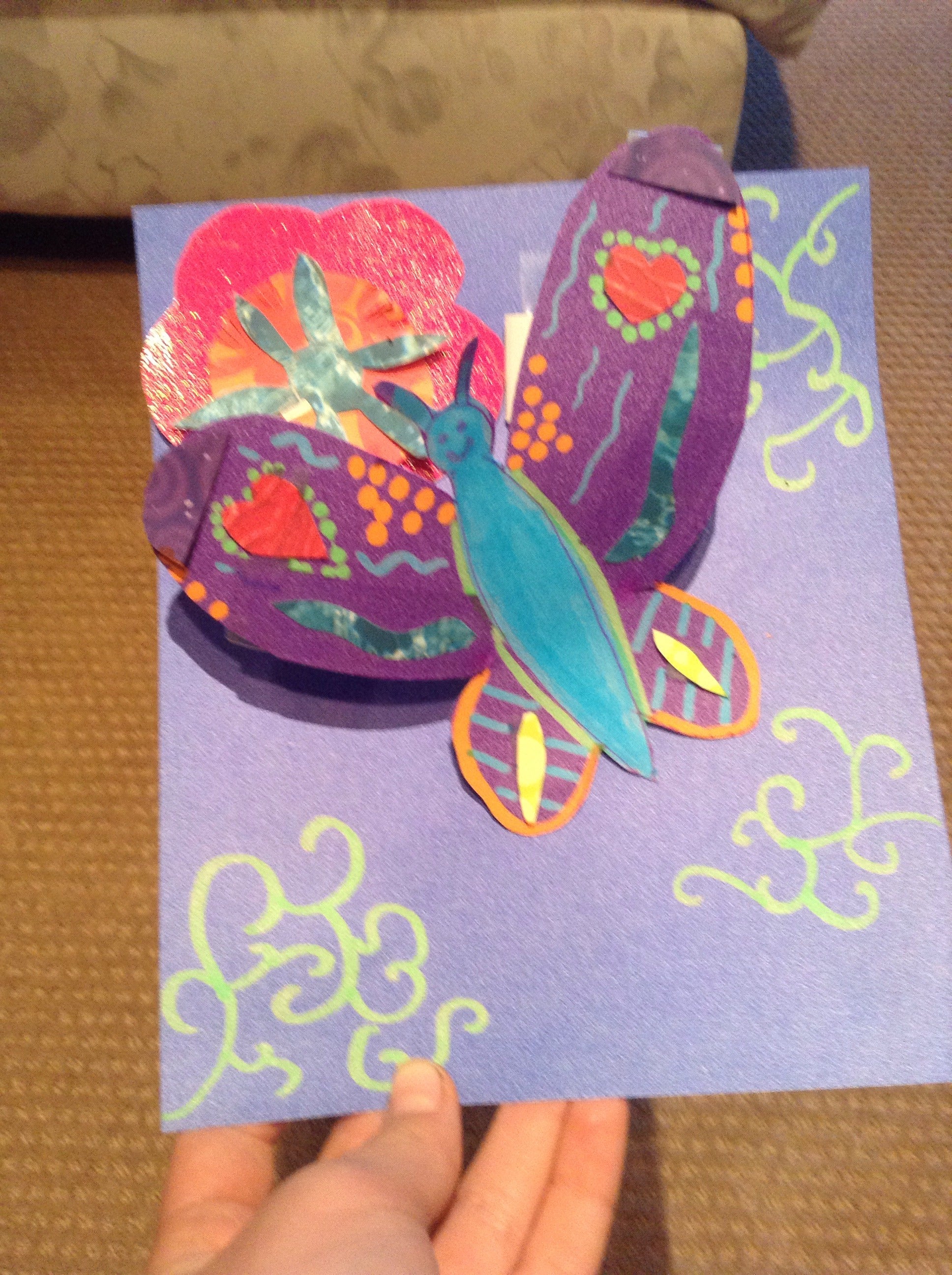 Butterfly Flower Card : 7 Steps - Instructables