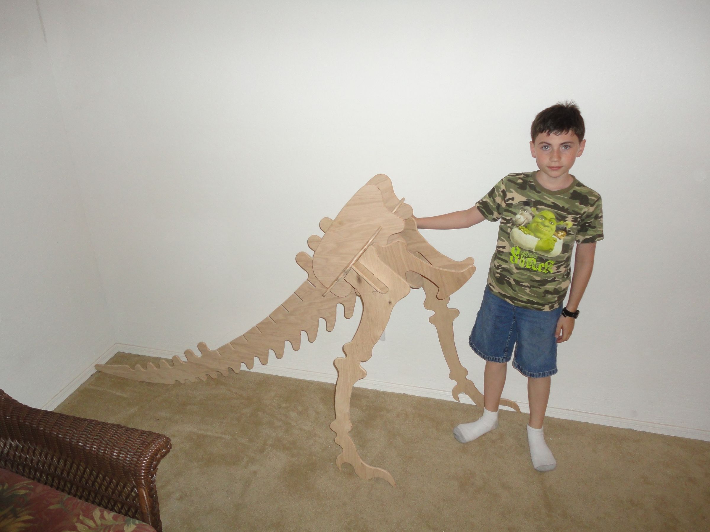 Build a 6'-0" Tall Wooden T-Rex Model : 7 Steps (with Pictures ...