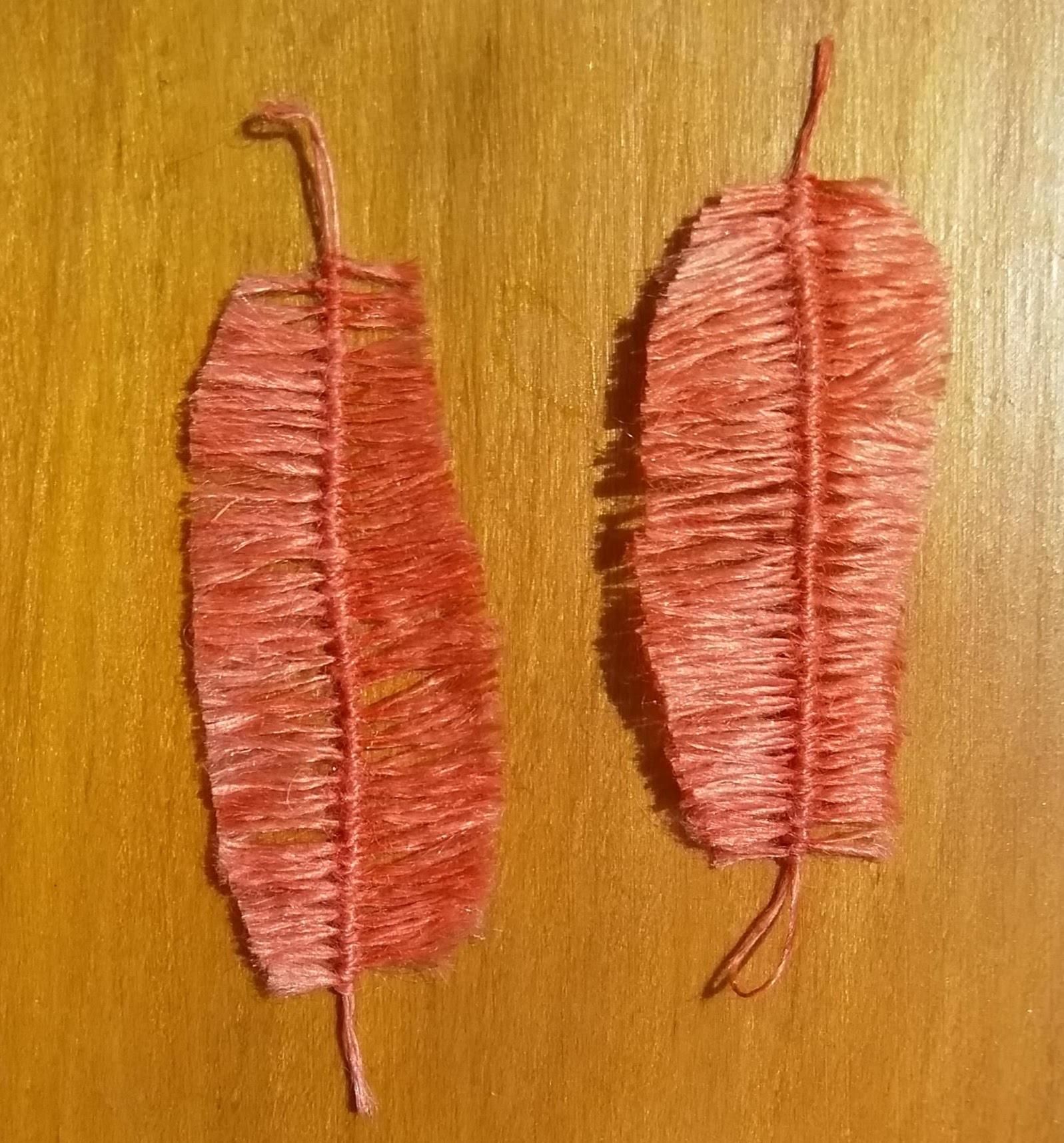 Feather Earrings From Thread : 8 Steps (with Pictures) - Instructables