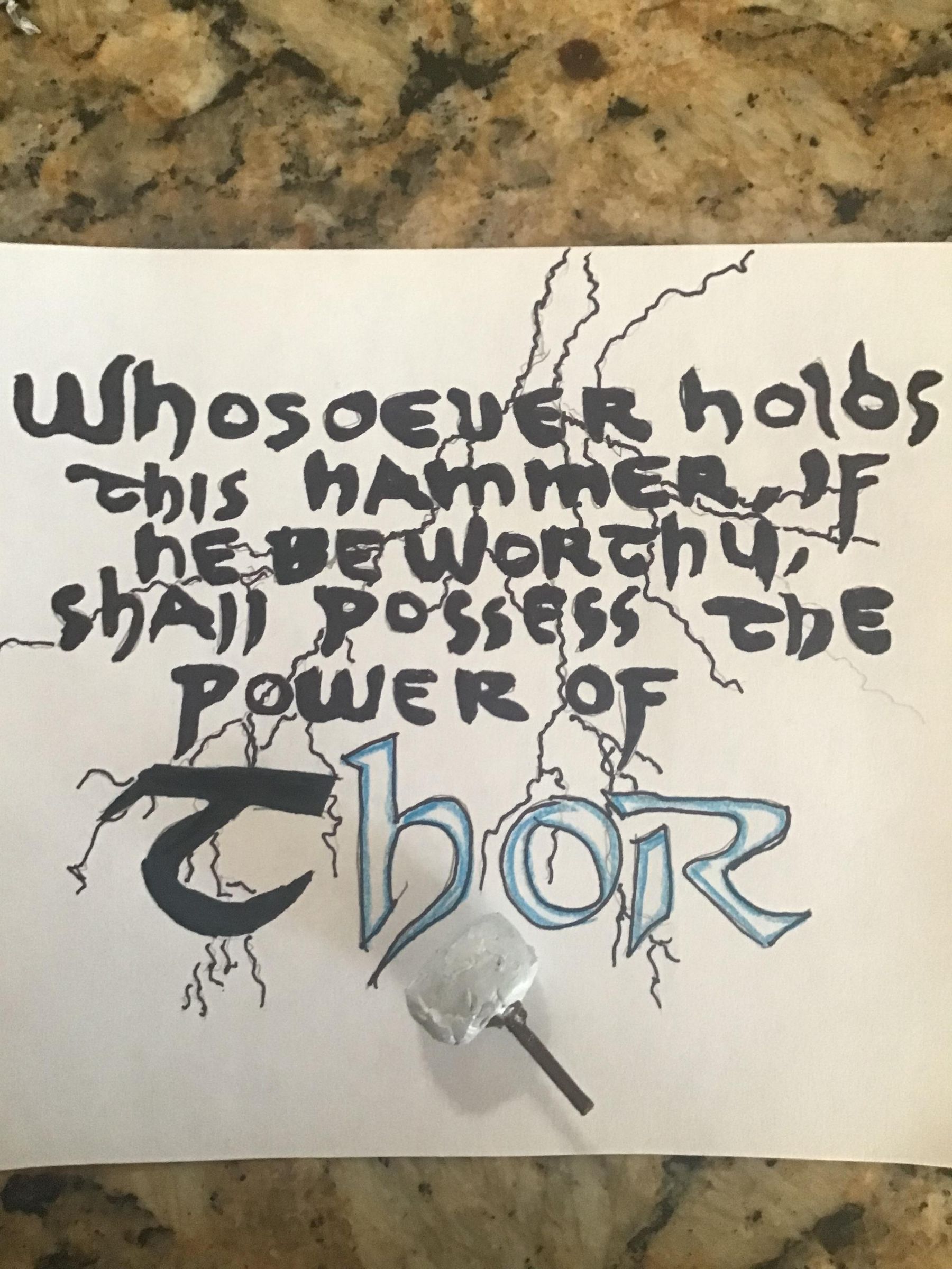 How to Make a Tiny Mjolnir! (SUPER EASY) : 3 Steps - Instructables