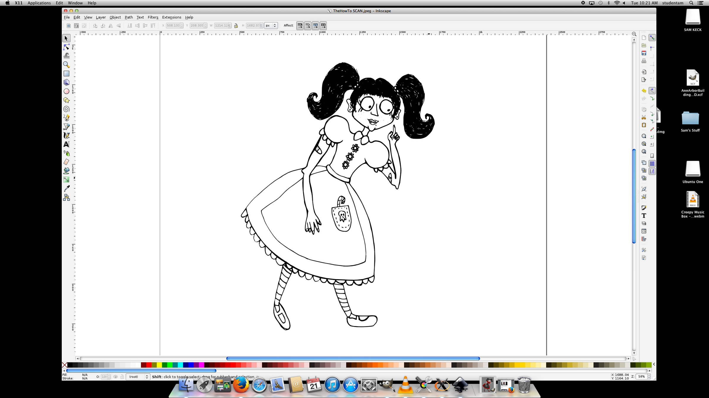 How to Make an Ink Drawing Into a Vector Graphic (Using InkScape) : 5 ...