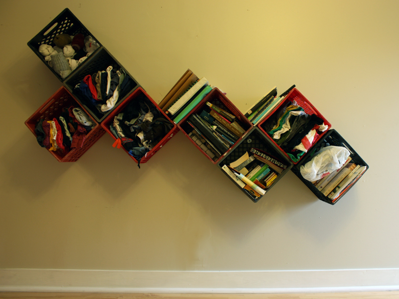 Milk Crate Wall Storage with Pictures Instructables