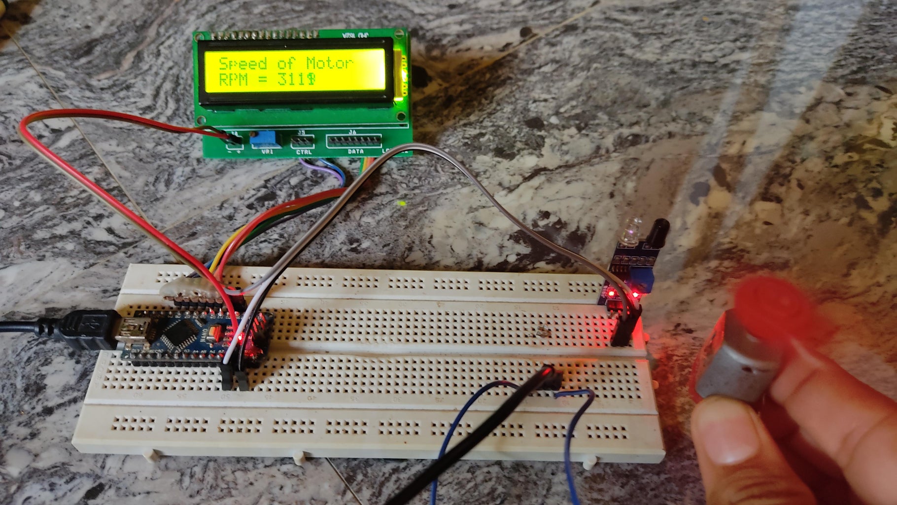 Motor Speed Measurement Using Arduino 6 Steps Instructables