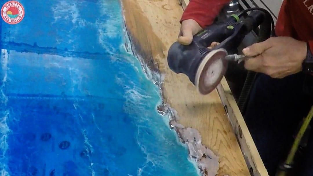 How to Make Epoxy Resin Ocean Art With Waves : 14 Steps (with Pictures ...
