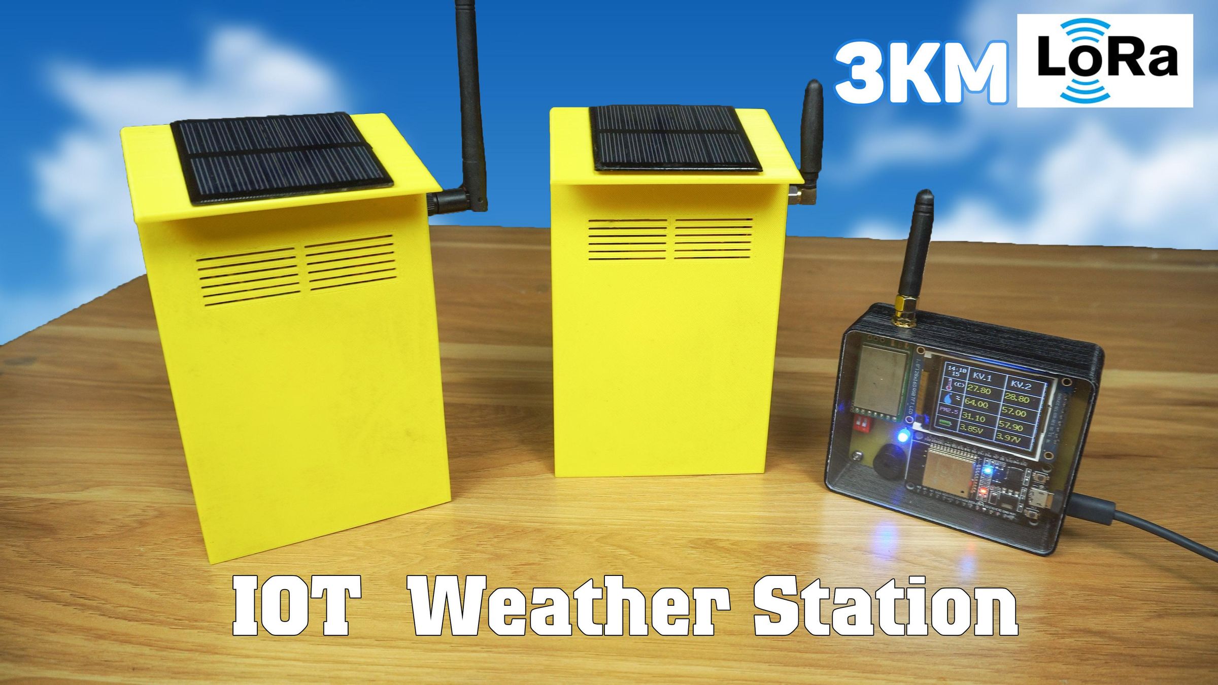 LoRa E32 Based Wireless Weather Station Monitoring System | ESP32 IOT ...