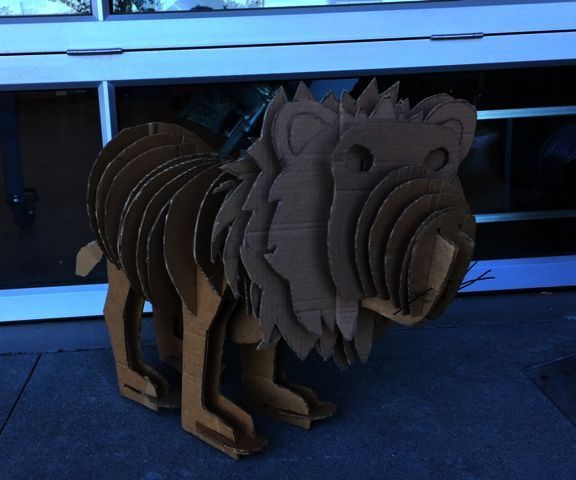 Recycled Cardboard Lion Sculpture : 10 Steps - Instructables