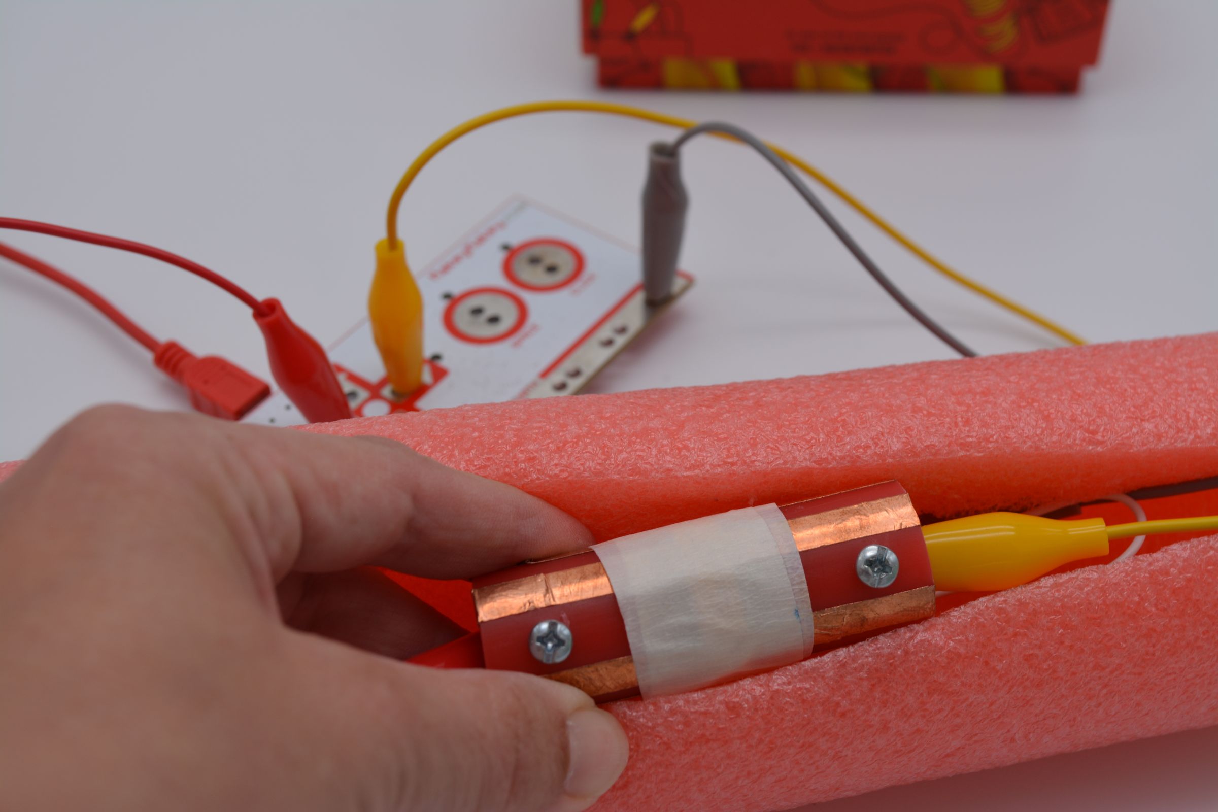 Makey Makey Pool Noodle Tilt Sensor : 5 Steps (with Pictures ...