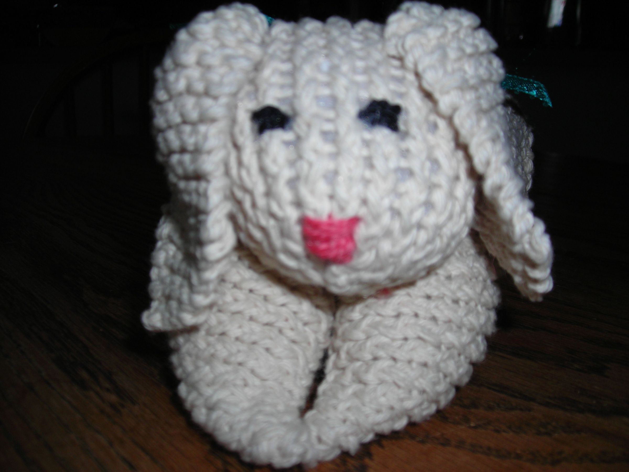 Cute Knitted Bunny From a Square Plus Ears (with Pictures) - Instructables