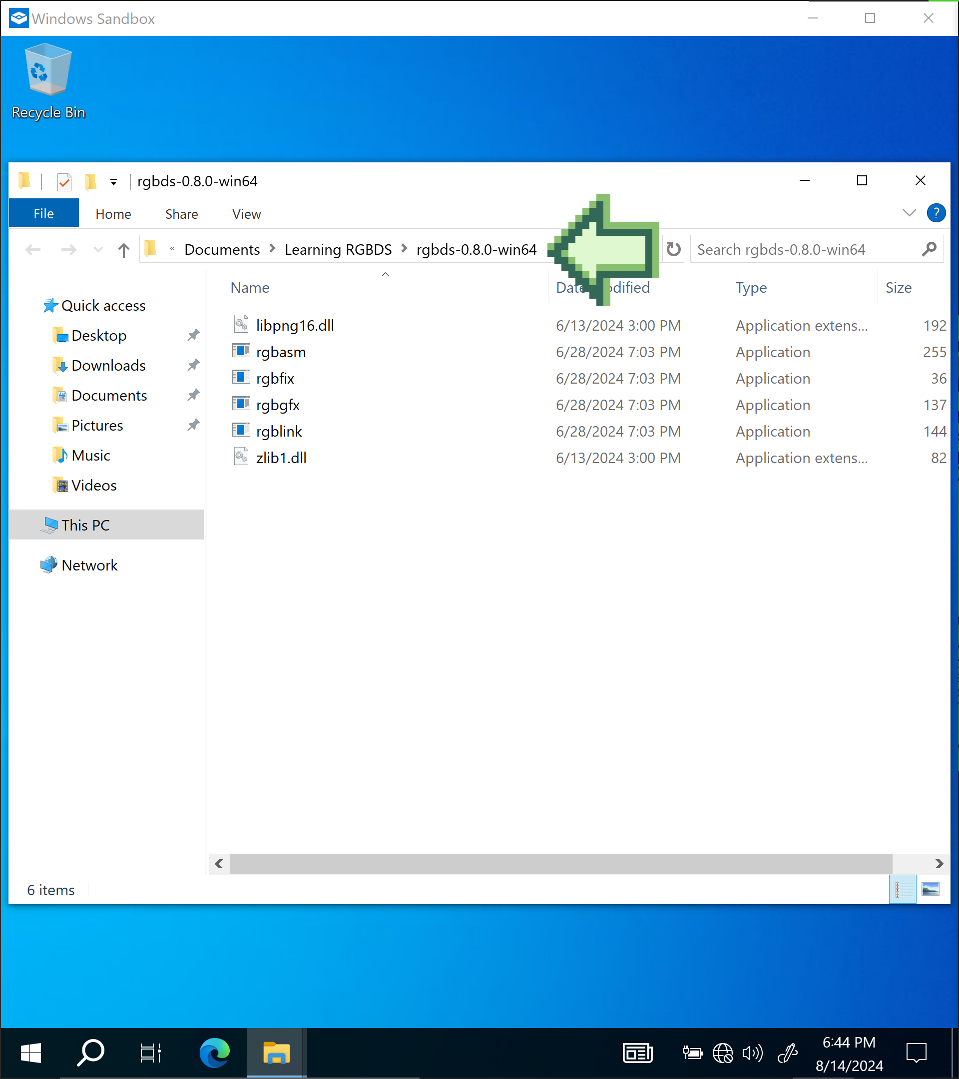 Installing the Rednex Game Boy Development System on Windows 10 : 14 ...