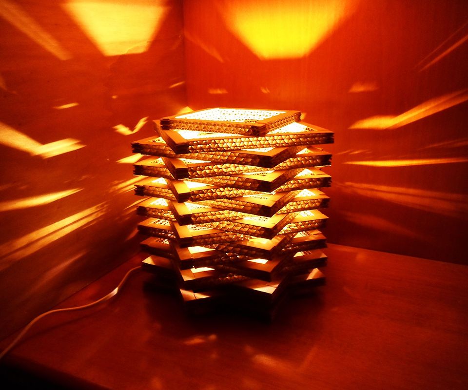 Cardboard Table Lamp : 6 Steps (with Pictures) - Instructables