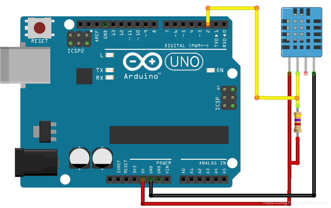 DHT11 Temperature and Humidity Sensor With Arduino : 4 Steps ...