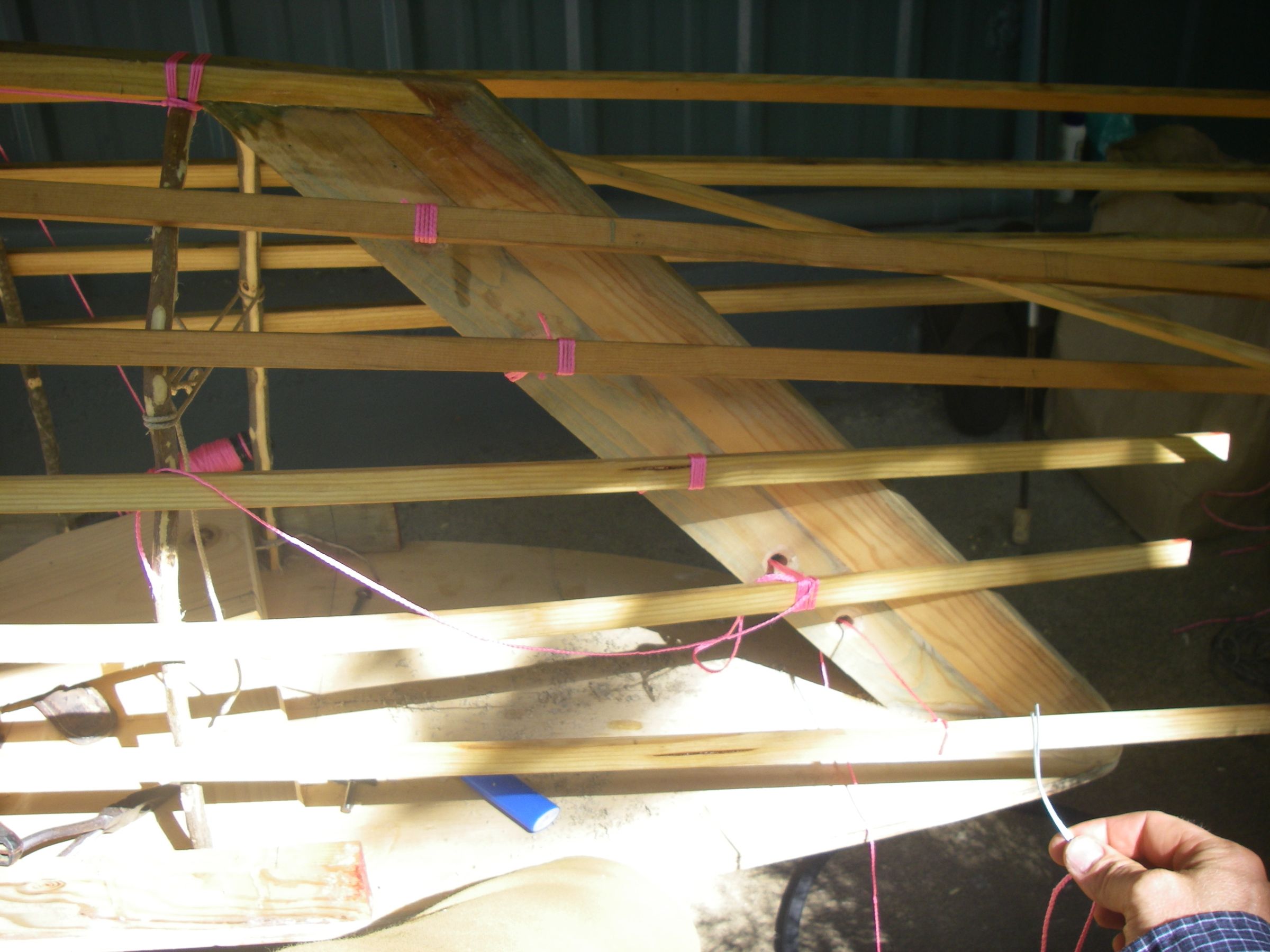 Skin-On-Frame Outrigger Sailing Canoe. Chapter 3: Lash the Frame. : 10 ...