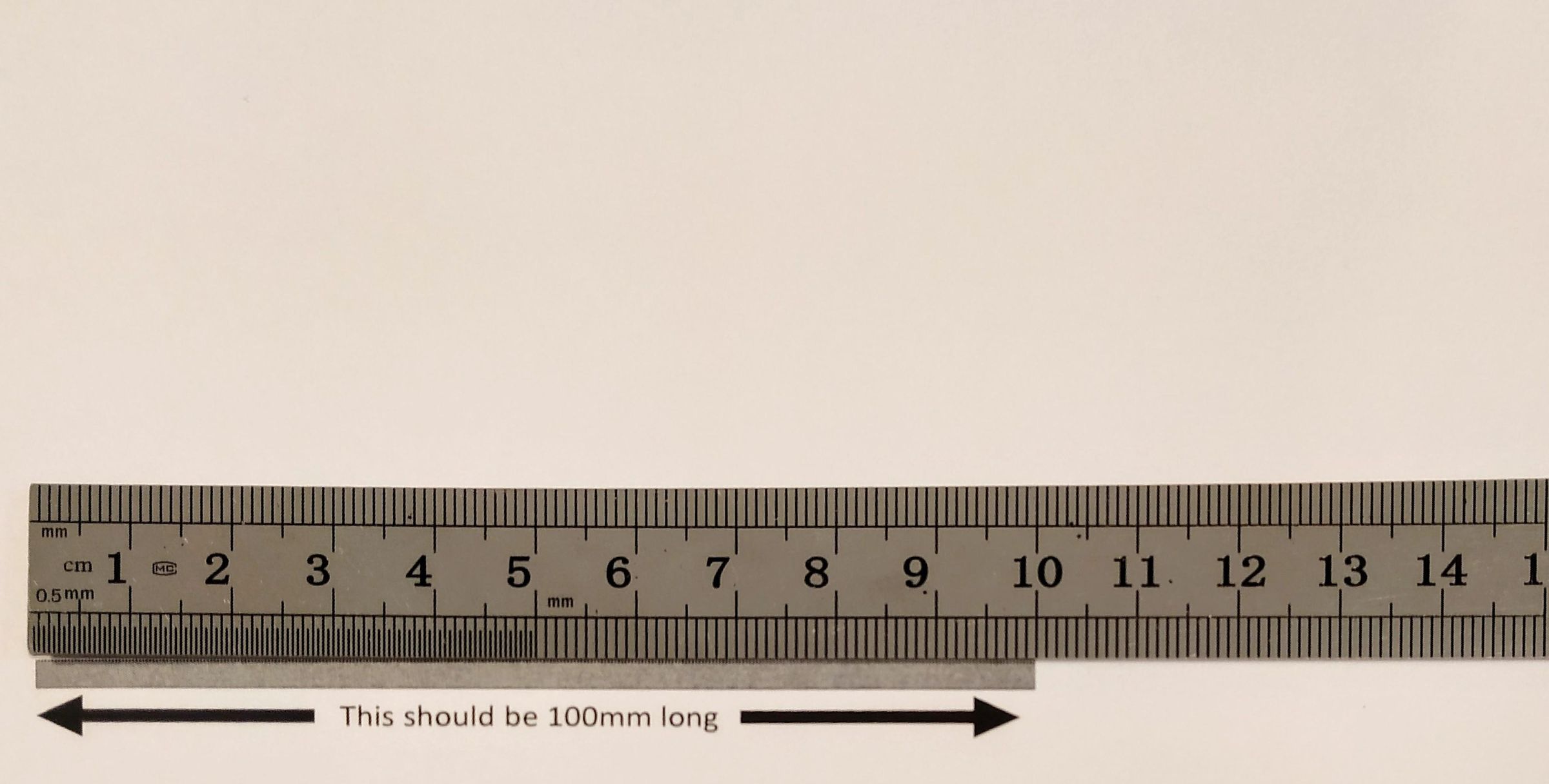 Mm Ruler Actual Size Printable
