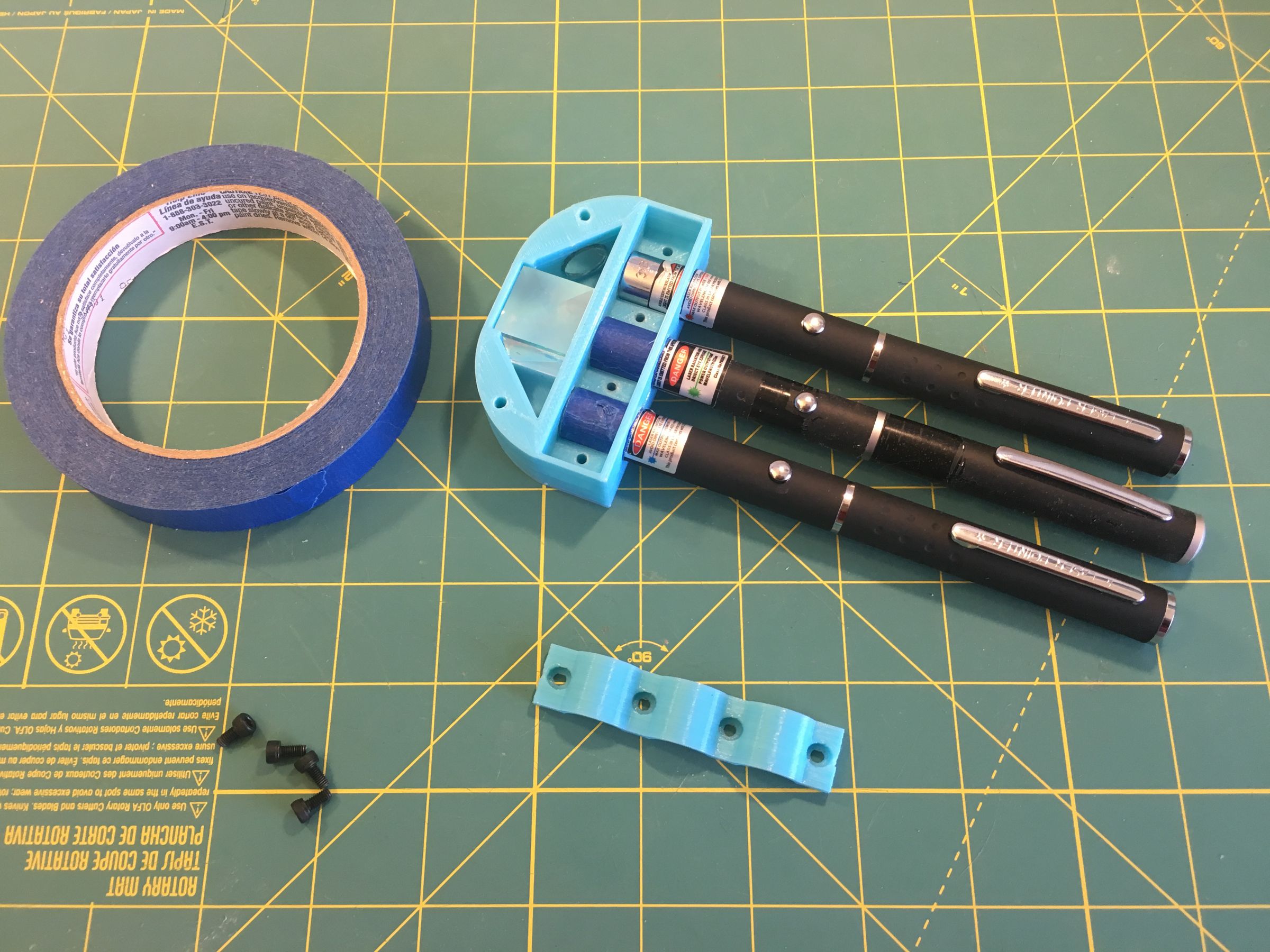 Triple-Barrel Pocket Laser Pointer From a Recycled Prism Cube : 7 Steps ...