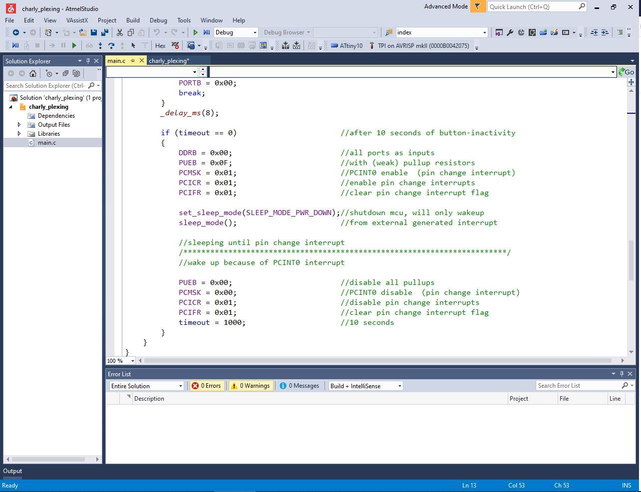 CharliePlexing on a ATTINY10 : 7 Steps - Instructables