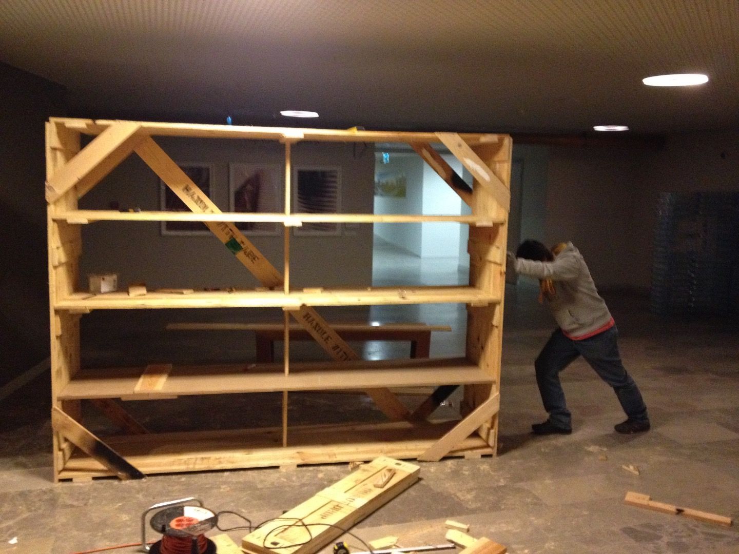 Huge Wooden Shelves : 6 Steps (with Pictures) - Instructables