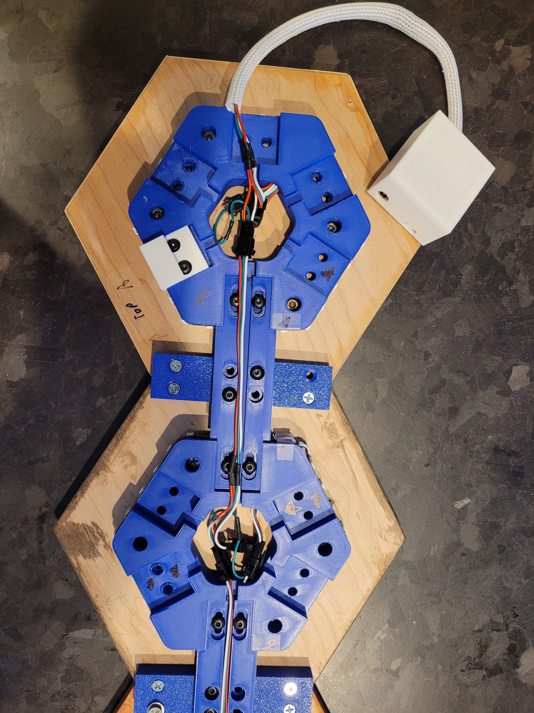 Wooden Hexagon Backlit Panels W/Animated LED Strips : 6 Steps (with ...