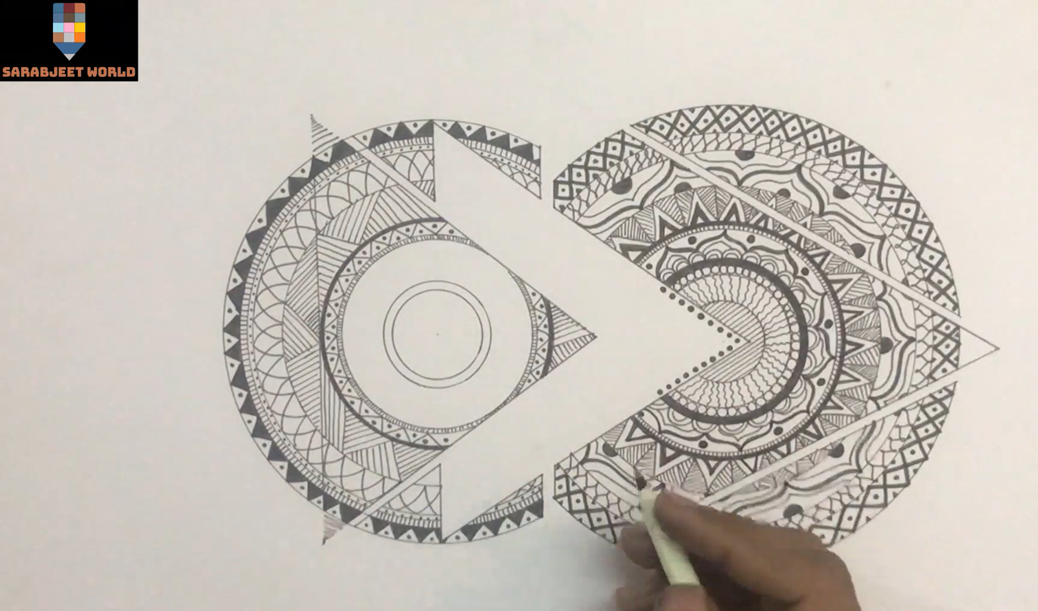 How To Draw Complex Zentangle Art Design For Beginners Pin Auf