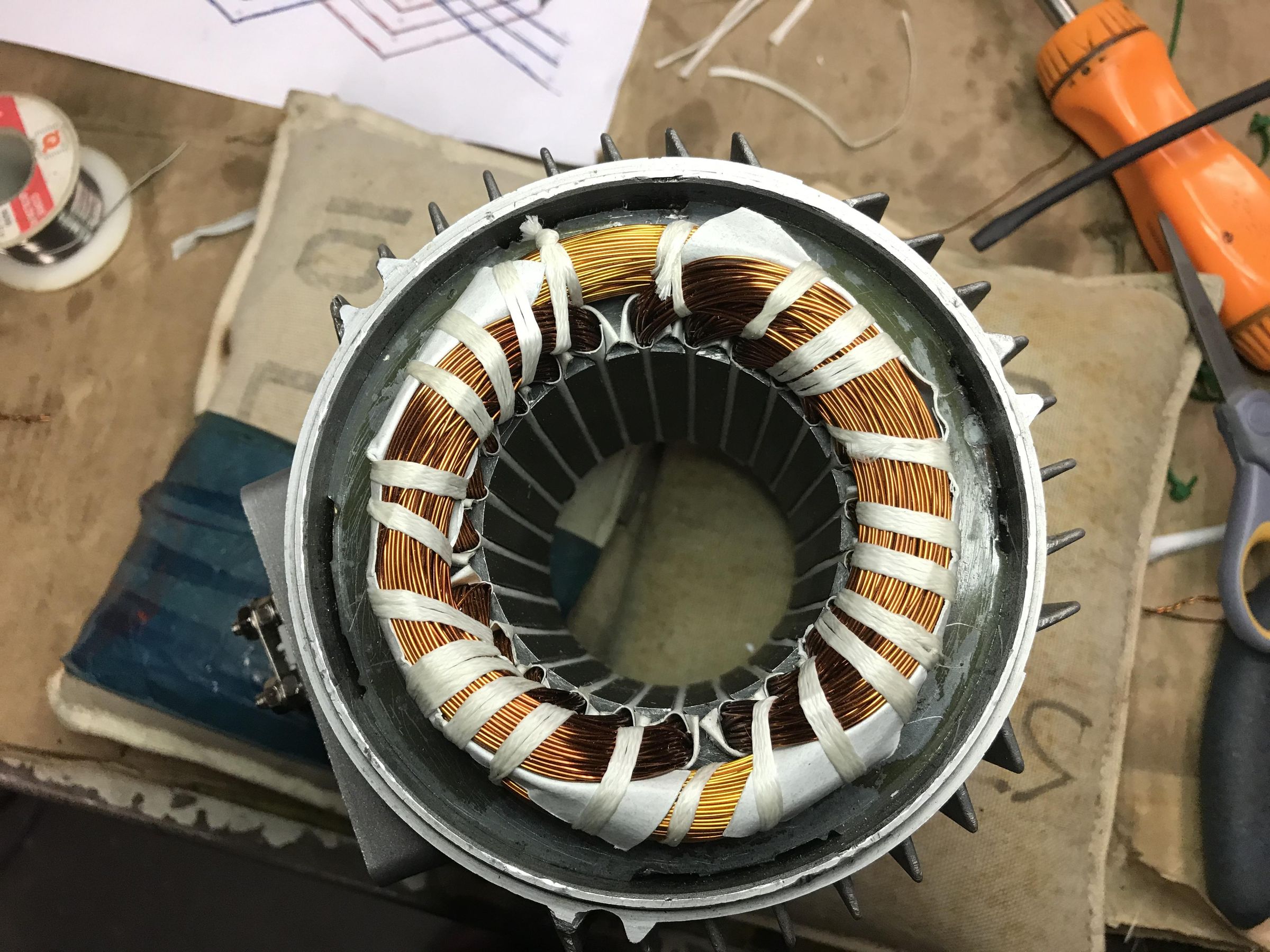 Rewinding and Renovation of the Electric Motor : 45 Steps (with ...