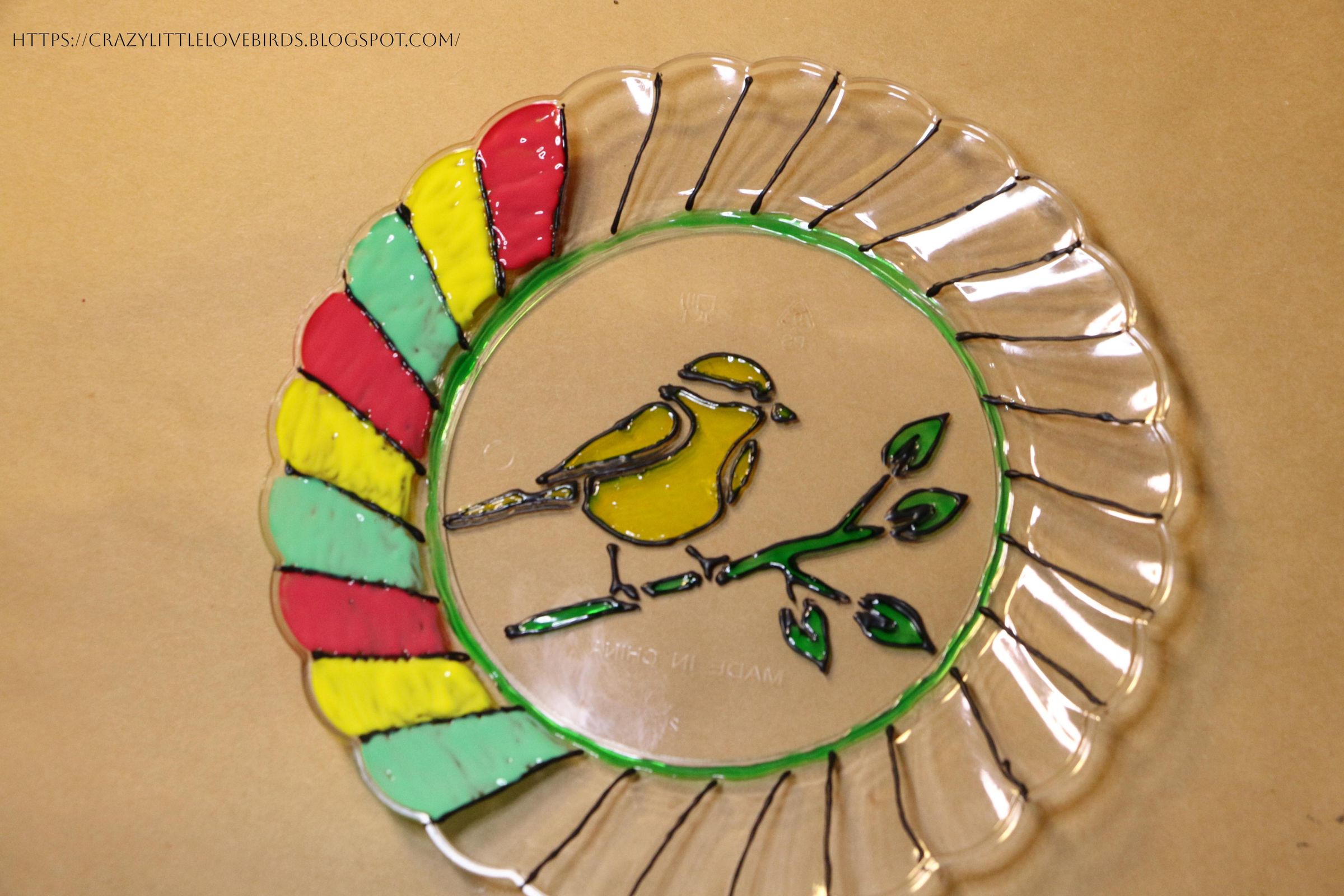 Faux Stained Glass Using Plastic Plates : 6 Steps (with Pictures ...