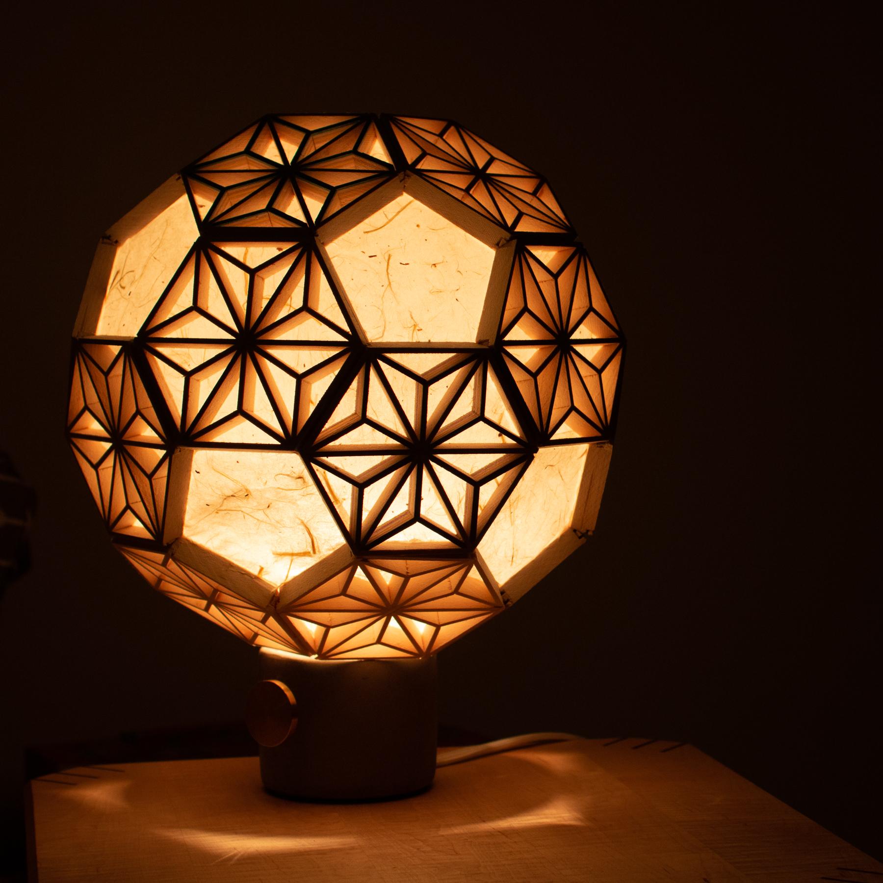 Truncated Icosahedron Kumiko Lamp : 8 Steps (with Pictures) - Instructables