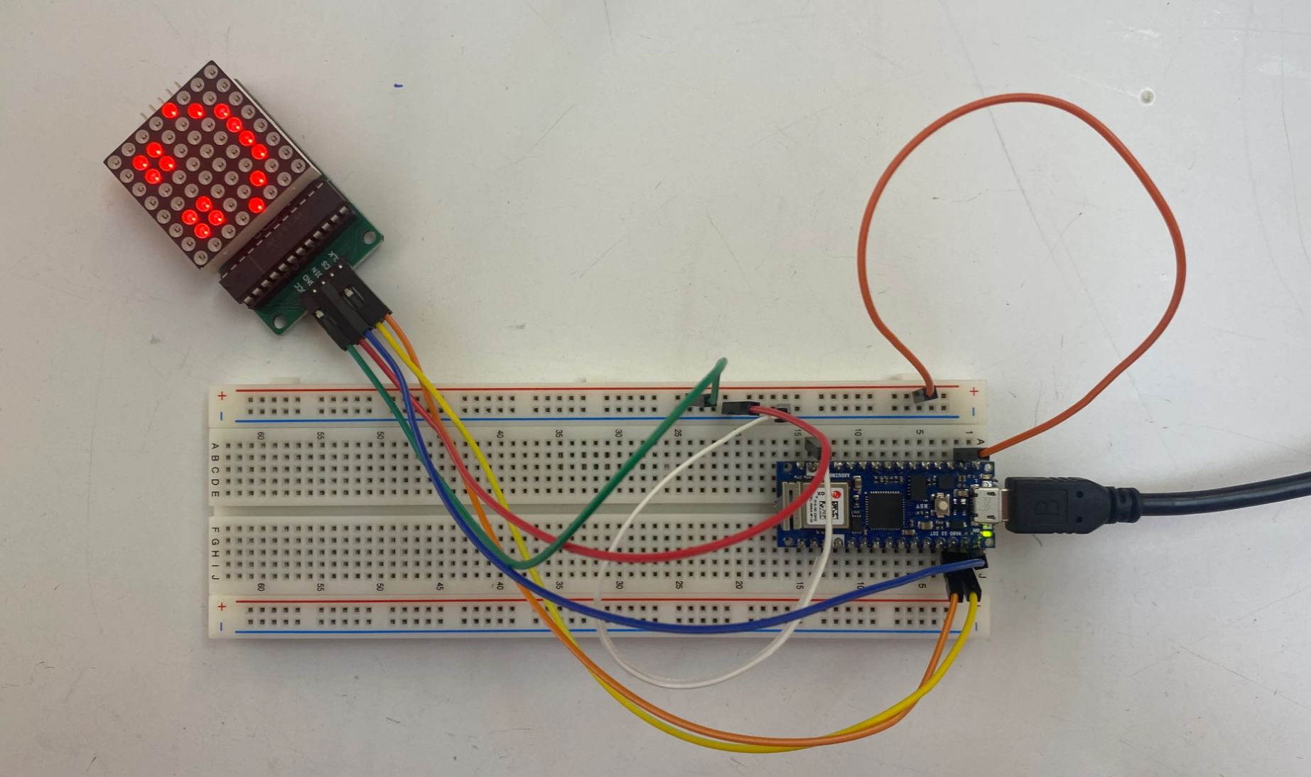 Create a Smiley Face Using LED Matrix With Arduino Nano : 4 Steps - Instructables