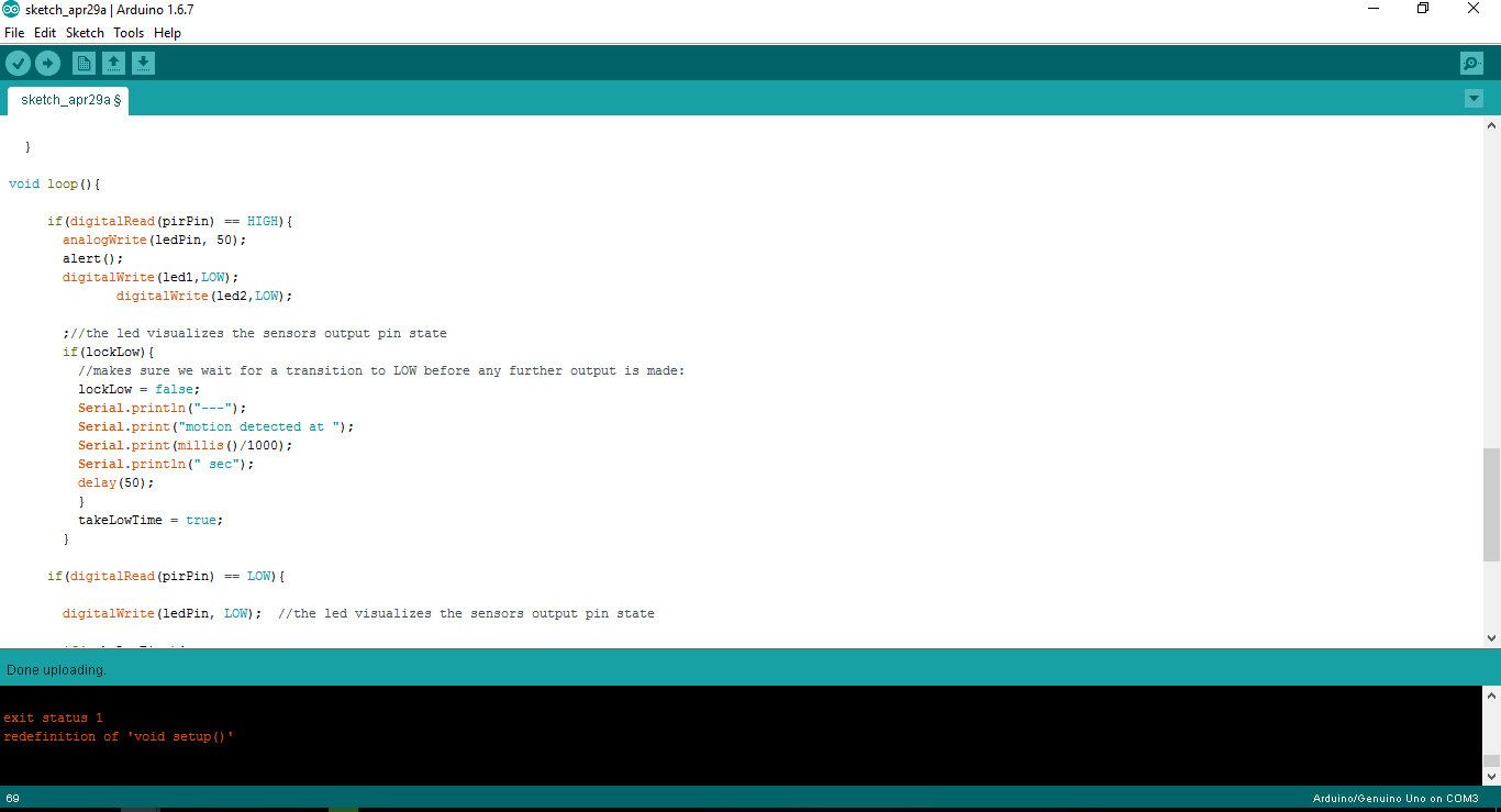 3.5 $ P.I.R. Arduino Intruder Alarm : 4 Steps (with Pictures ...