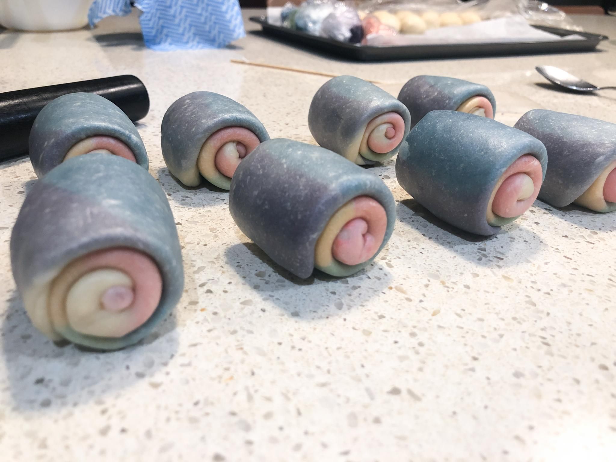 Rainbow Puff Balls With Coconut Filling : 12 Steps (with Pictures ...