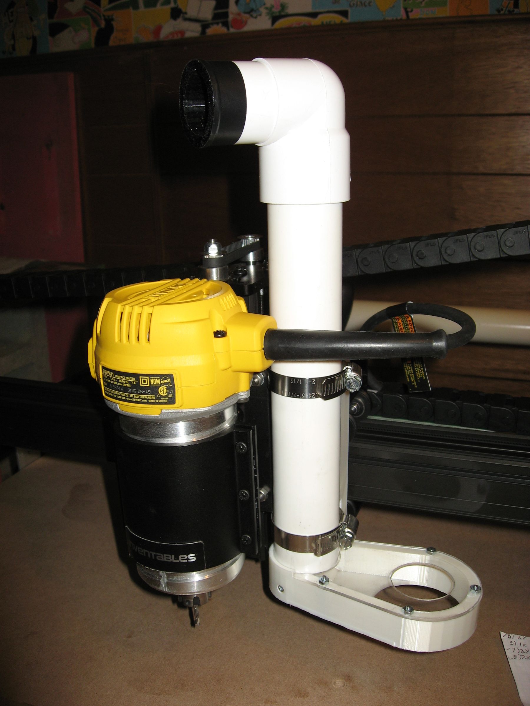 X-Carve CNC Router Dust Collector/Shoe : 6 Steps (with Pictures ...