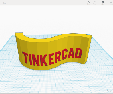 Tinkercad: Easy to Create Curve Text : 6 Steps (with Pictures) - Instructables