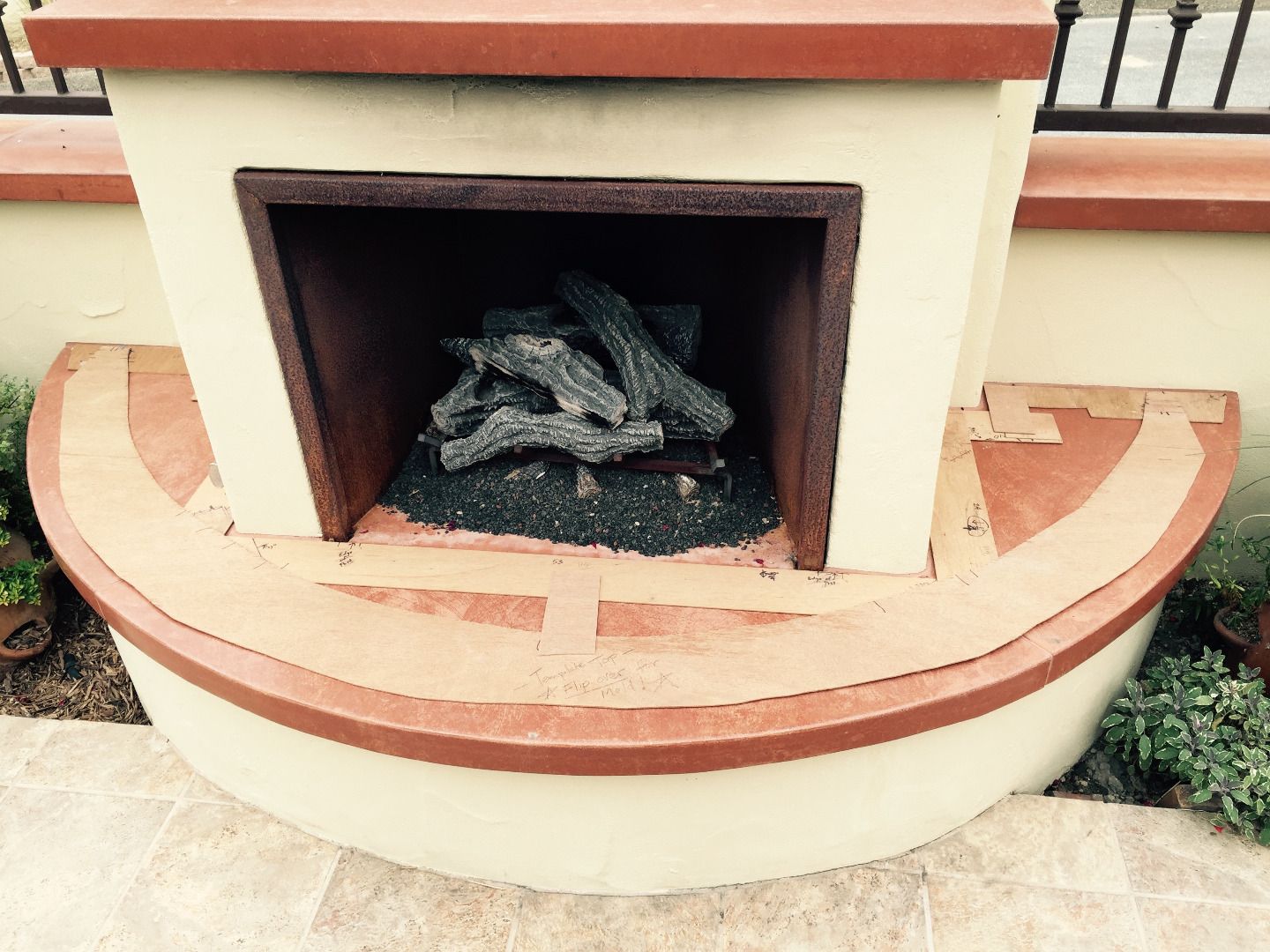 Architectural Cast Concrete: Wall Caps, Column Caps, and Fireplace ...