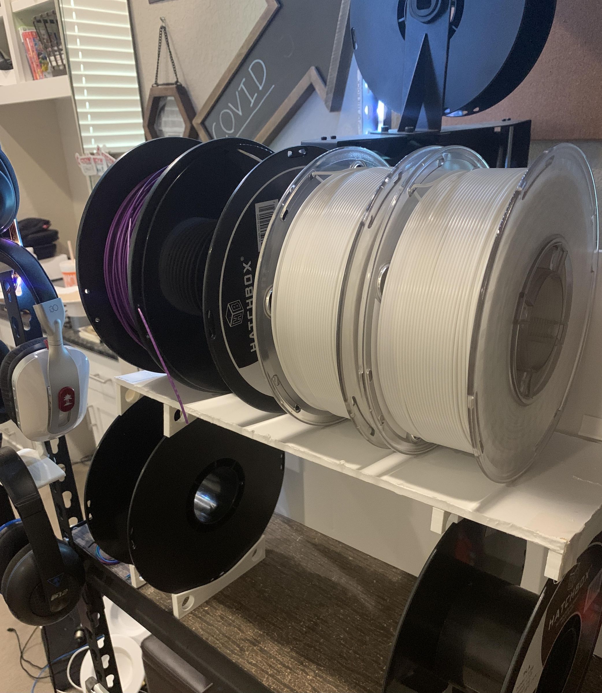 Filament Spool Shelf : 5 Steps - Instructables