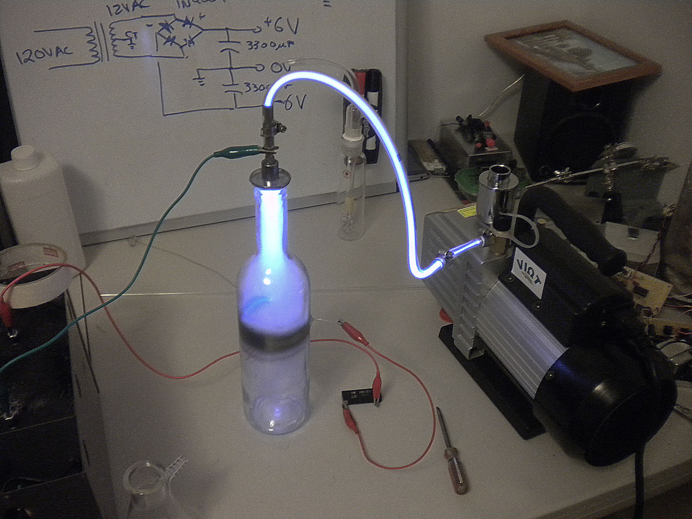DIY Electron Accelerator: a Cathode Ray Tube in a Wine Bottle : 13 ...