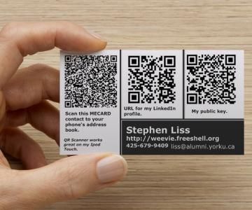 Nerdy Business Card With Three QR Codes : 5 Steps - Instructables