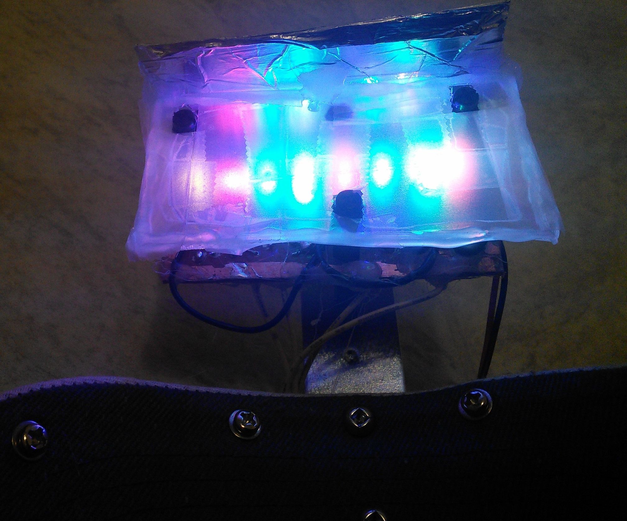 Visor Mounted Multi-Colour LED Light Therapy Lamp : 9 Steps (with ...